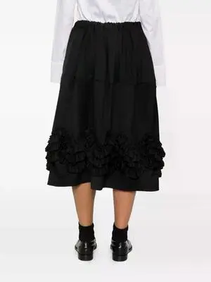 Comme Des Garçons Ruffled Tiered Midi Skirt