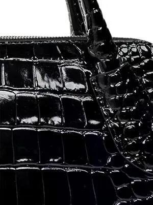 Tory Burch Lock Croc-embossed Top-handle Bag