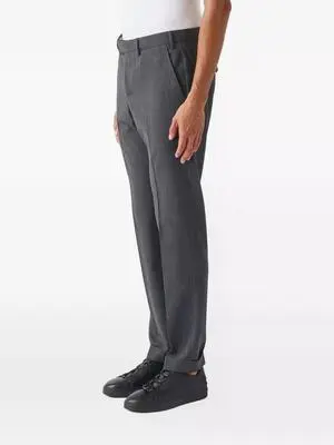 PT TORINO Pressed-crease Turn-up Trousers - Grey