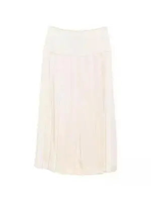 SEMICOUTURE Pleated A-line Maxi Skirt