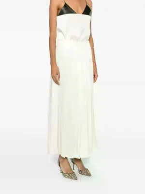 SEMICOUTURE Pleated A-line Maxi Skirt