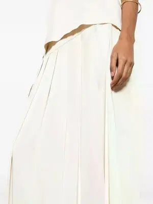 SEMICOUTURE Pleated A-line Maxi Skirt