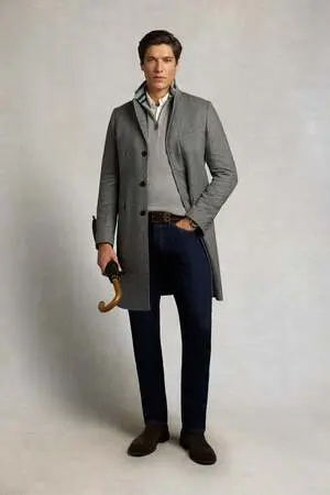Holland Cooper Fine Quarter Zip Knit Marl