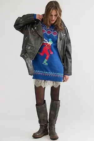 Free People One Last Run Sweater Mini Dress