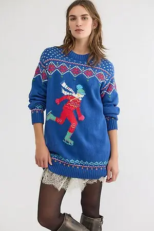 Free People One Last Run Sweater Mini Dress