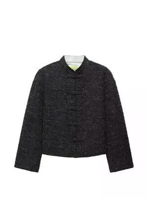 Shanghai Tang Sequin-embellished Tang Tweed Jacket - Grey