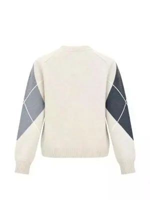 Marella Argyle-intarsia Raglan-sleeve Sweater