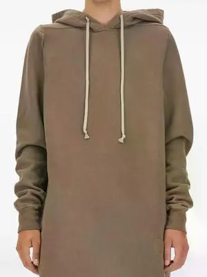 Rick Owens Oversize Cotton Hoodie - Brown