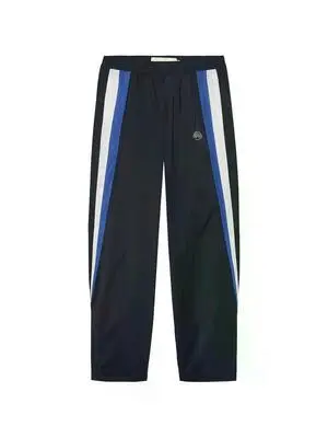 NEW AMSTERDAM SURF ASSOCIATION Night Side-stripe Logo-embroidered Track Pants - Blue