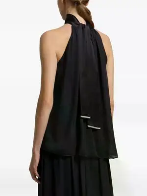 Peserico Halterneck Pleated Blouse