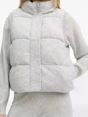 BOSS Quilted High-neck Gilet - Grey