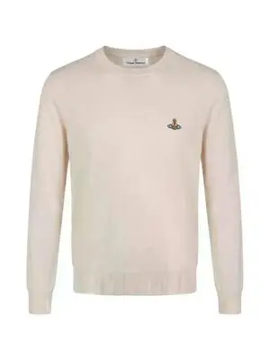 VIVIENNE WESTWOOD Alex Orb-embroidered Sweater - Neutrals