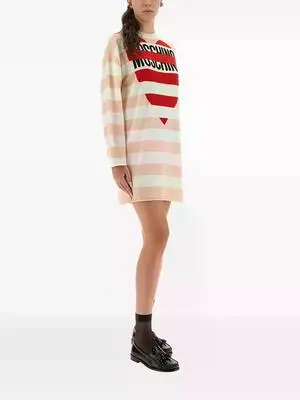 Moschino Wool Mini Dress - Neutrals