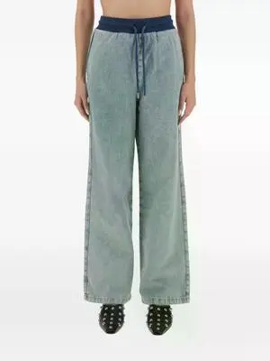 Moschino Wide Leg Cotton Jeans