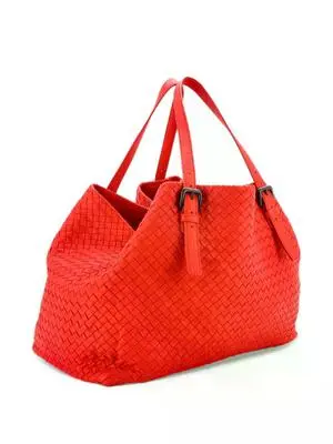 Bottega Veneta A-shape Intrecciato Nappa Large Tote Bag - Orange