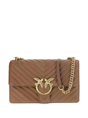 Pinko Medium Shoulder Bag Love Bag One Chevron - Brown
