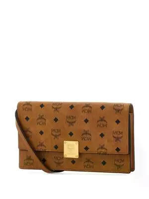 Mcm Large Aren Crossbody Bag - Brown