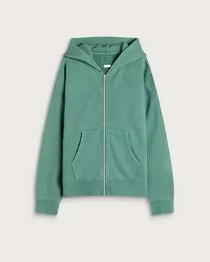 Visvim Jumbo Damaged Hoodie - Green