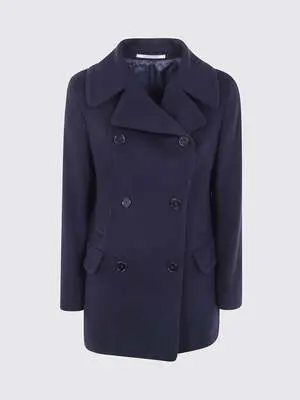 Tagliatore Double-breasted Short Coat In Virgin Wool And Cashmere
