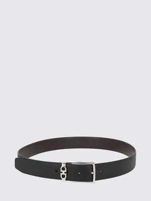 FERRAGAMO Reversible Gancini Pin-buckle Belt In Calf Leather - Black