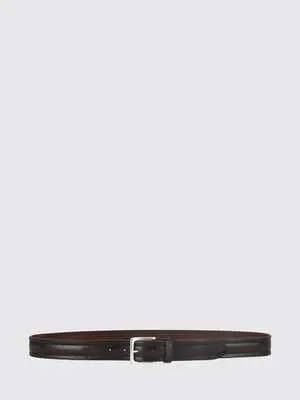 Orciani Adjustable Calf Leather Belt With Pin Buckle - Brown