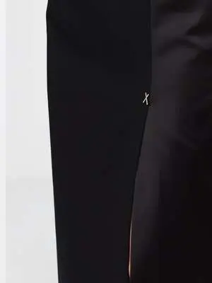 GENNY Off-the-shoulder Square-neck Midi Sheath Evening Dress
