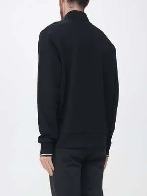 Fred Perry High Neck Half-zip Cotton Sweatshirt