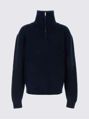 Balenciaga Merino Wool Half-zip Turtleneck With Dropped Shoulders