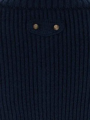 Balenciaga Merino Wool Half-zip Turtleneck With Dropped Shoulders