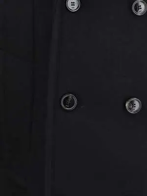 AMI Paris Double-breasted Pure Virgin Wool Pea Coat With Dropped Shoulders