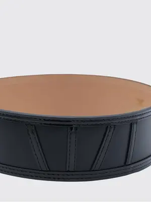 Elisabetta Franchi Adjustable Synthetic Leather Belt With Embossed Logo