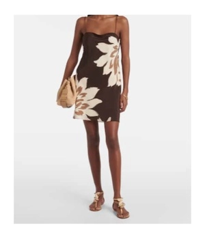 SIR. Floral Silk Satin Slip Dress