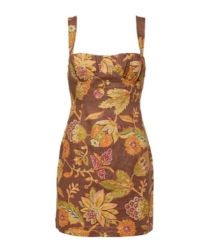 SIR. Floral Linen Minidress