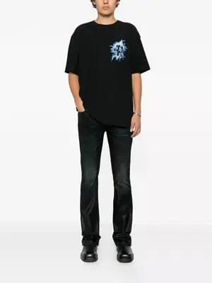 PURPLE BRAND Pleated Straight-leg Jeans