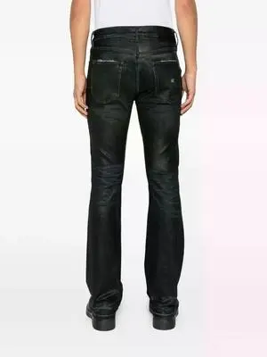 PURPLE BRAND Pleated Straight-leg Jeans