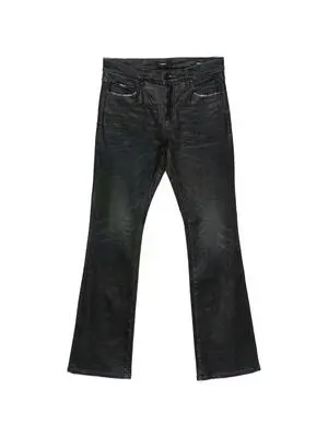 PURPLE BRAND Pleated Straight-leg Jeans - Blue