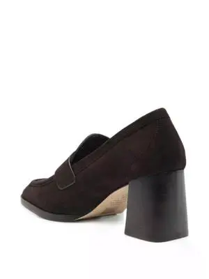 STUART WEITZMAN Vera Block-heel Loafers Brown