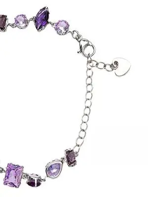 HZMER JEWELLERY Purple Faux Gem Bracelet