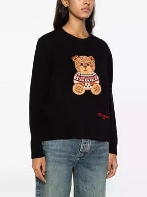 RUE MADAM PARIS Teddy-bear Intarsia-knit Sweater