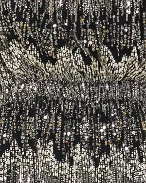 Rabanne Sequin-embellished Cold-shoulder Maxi Dress