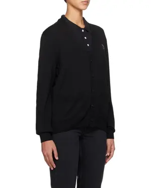 Maison Kitsuné Fox Head Patch Knit Cardigan