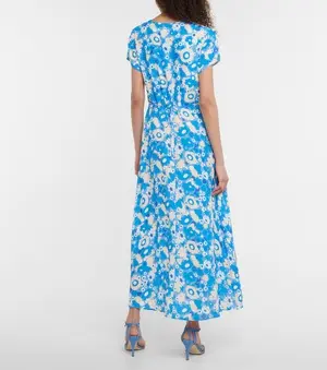 Rixo Floral Crepe Printed Dress