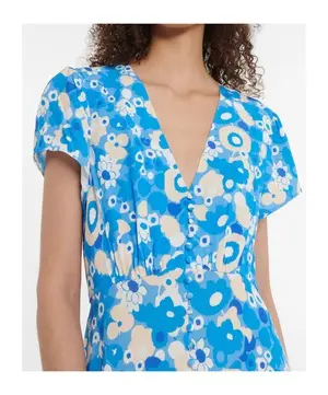 Rixo Floral Crepe Printed Dress