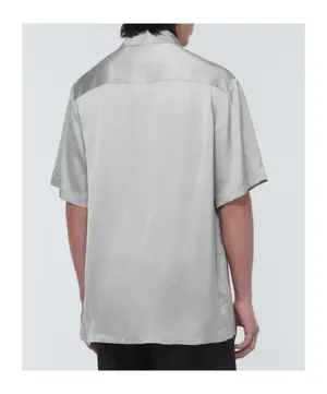 JIL SANDER Shirt 36 Satin Bowling Shirt