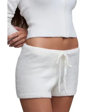 Barefoot Dreams Cozychic Sunrise Low Rise Shorts - Pearl