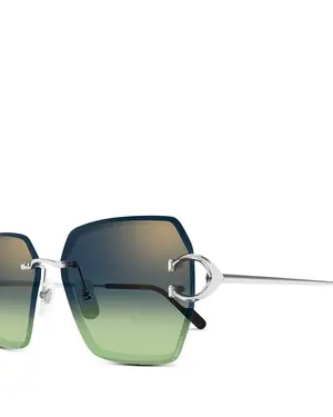 Cartier Decor C Classique Cat Eye Sunglasses, 58mm