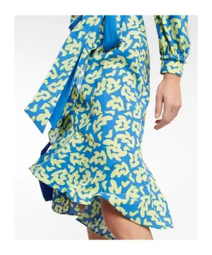 Diane Von Furstenberg Printed Tie-waist Midi Dress