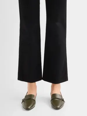 JIMMY CHOO Rhea Leather Loafers - Olive