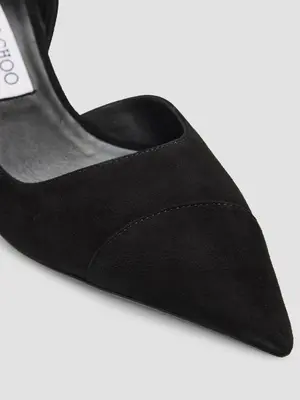 JIMMY CHOO Brigitte 65mm Suede Pumps - Black