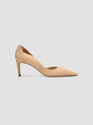 JIMMY CHOO Brigitte 65mm Suede Pumps Chai